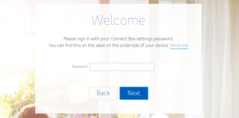 UPC Connect Box Login - 192.168.1.1