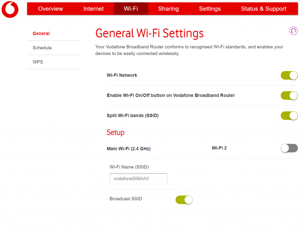 Vodafone Router Login - 192.168.1.1