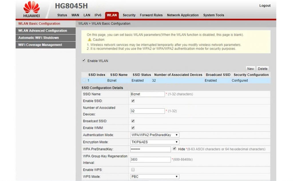 Biznet Home Router Login - 192.168.1.1